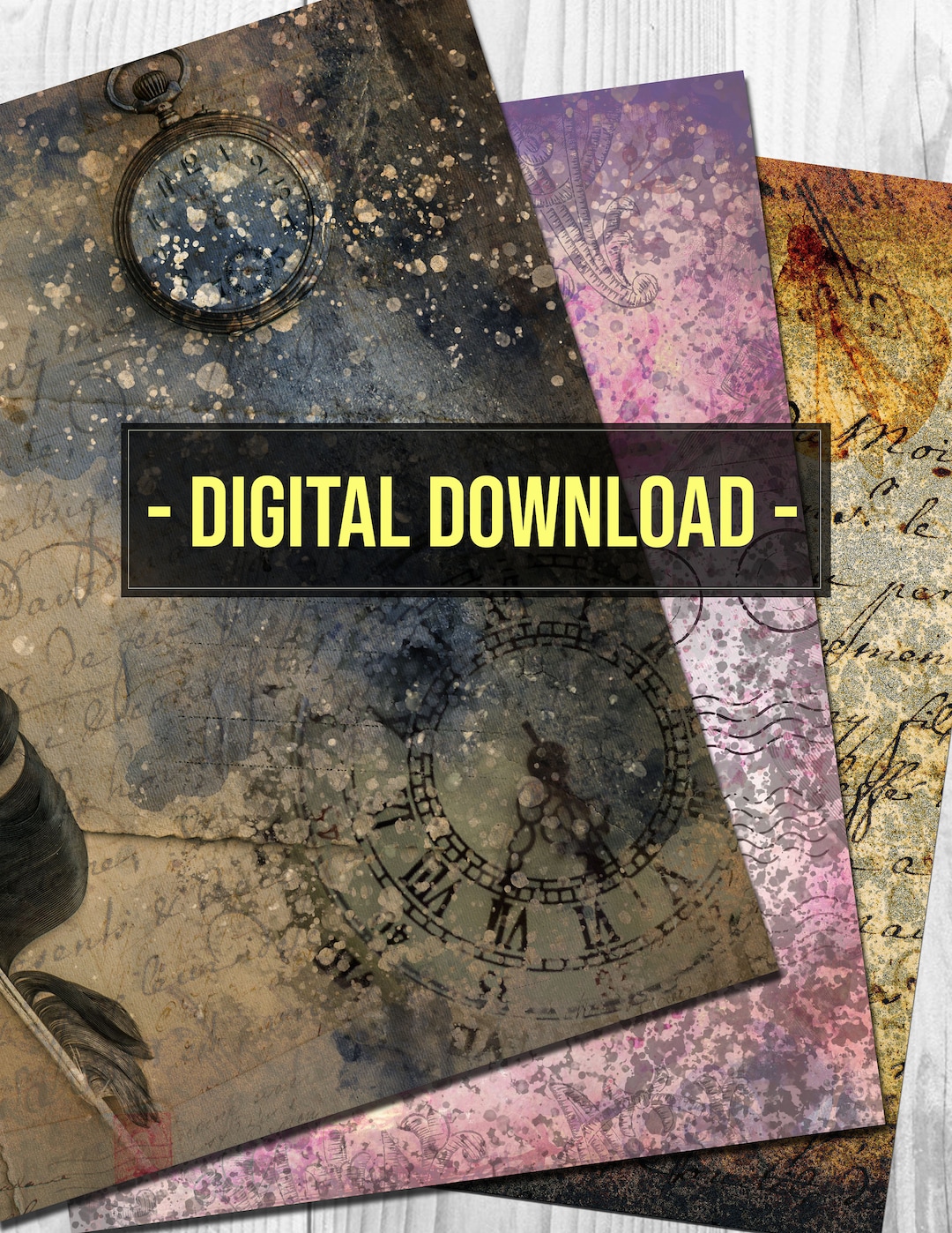 Vintage Junk Journal Digital Paper Kit - Victorian Theme -digital Paper ...