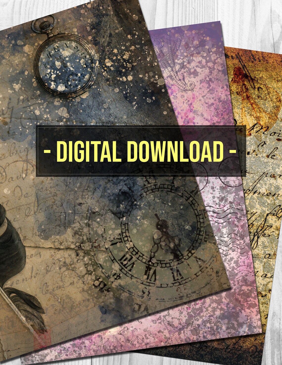 Vintage Junk Journal Digital Paper Kit - Victorian Theme -digital Paper ...