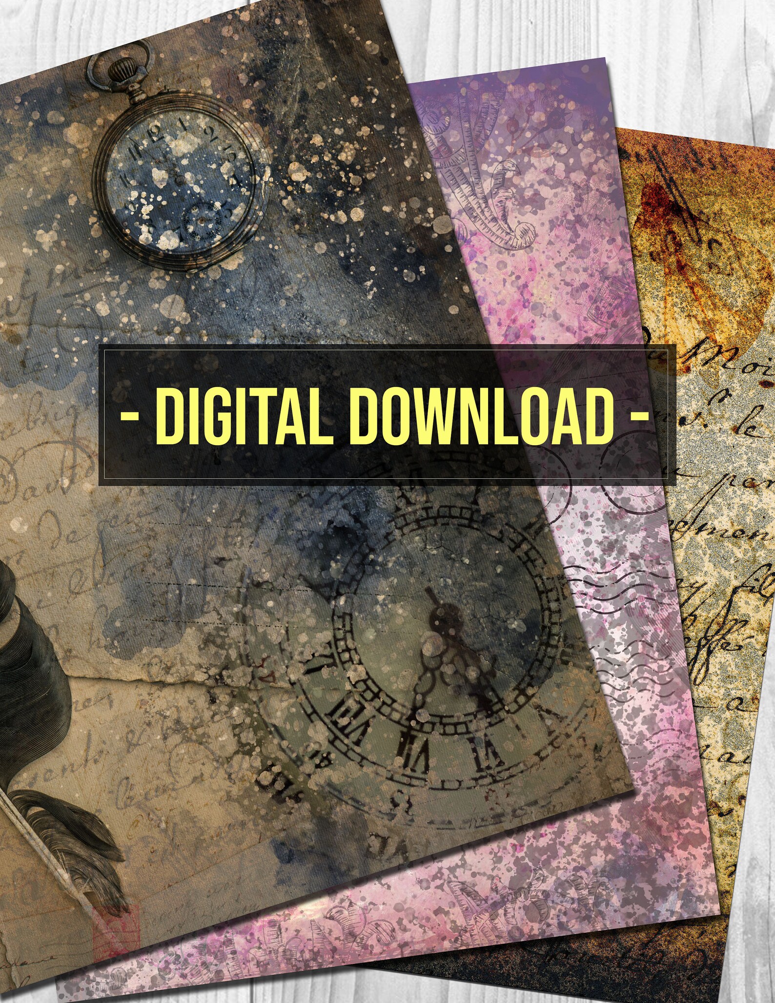 Vintage Junk Journal Digital Paper Kit - Victorian Theme -digital Paper ...