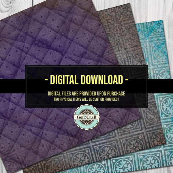 Printable Junk Journal Kit Retro Sun Rays Digital Paper Set Printable ...