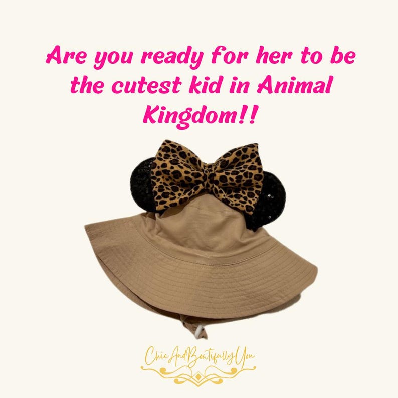 Kid Safari Mickey Ear Bucket Hat for Toddler Hat With Mouse Ear and Bow ...