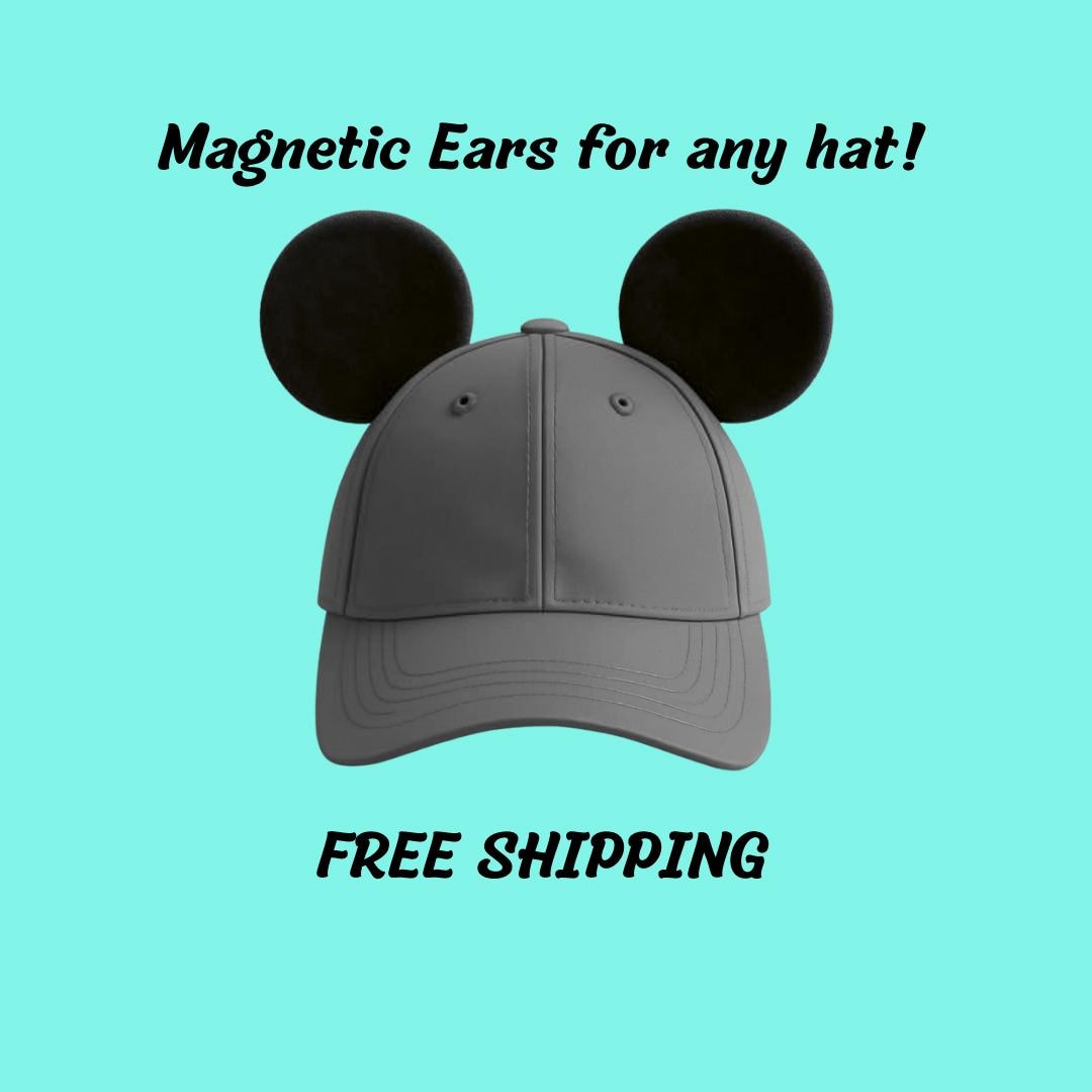 Magnetic Disney Ears for Men Disney Ears for Dad Disney Ears for Boy ...