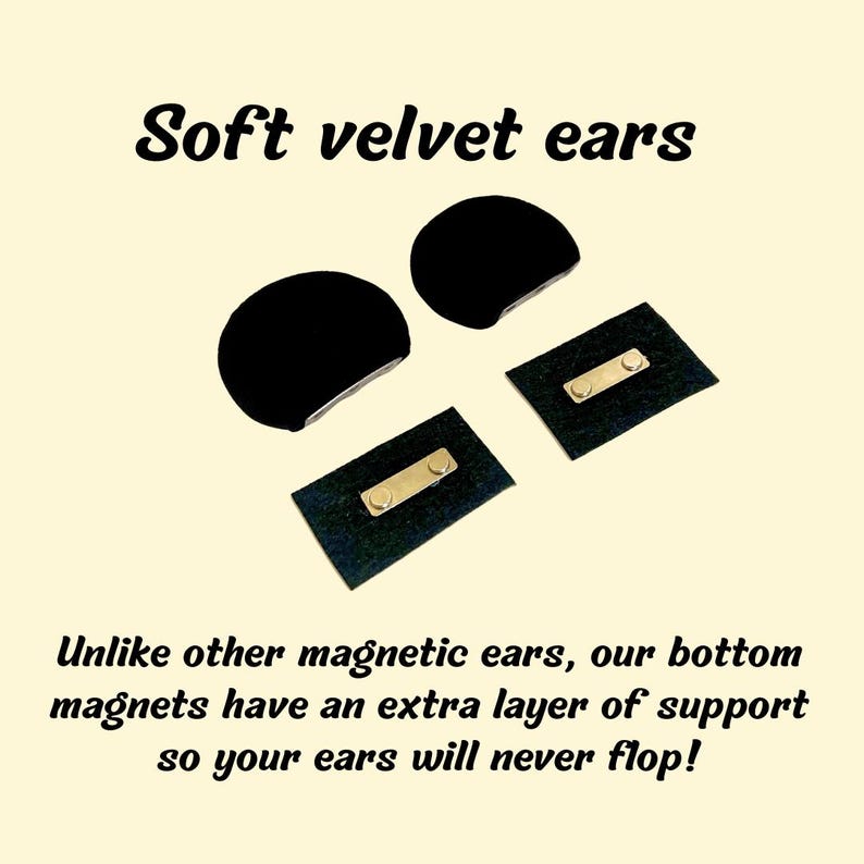 Magnetic Disney Ears for Men Disney Ears for Dad Disney Ears for Boy ...