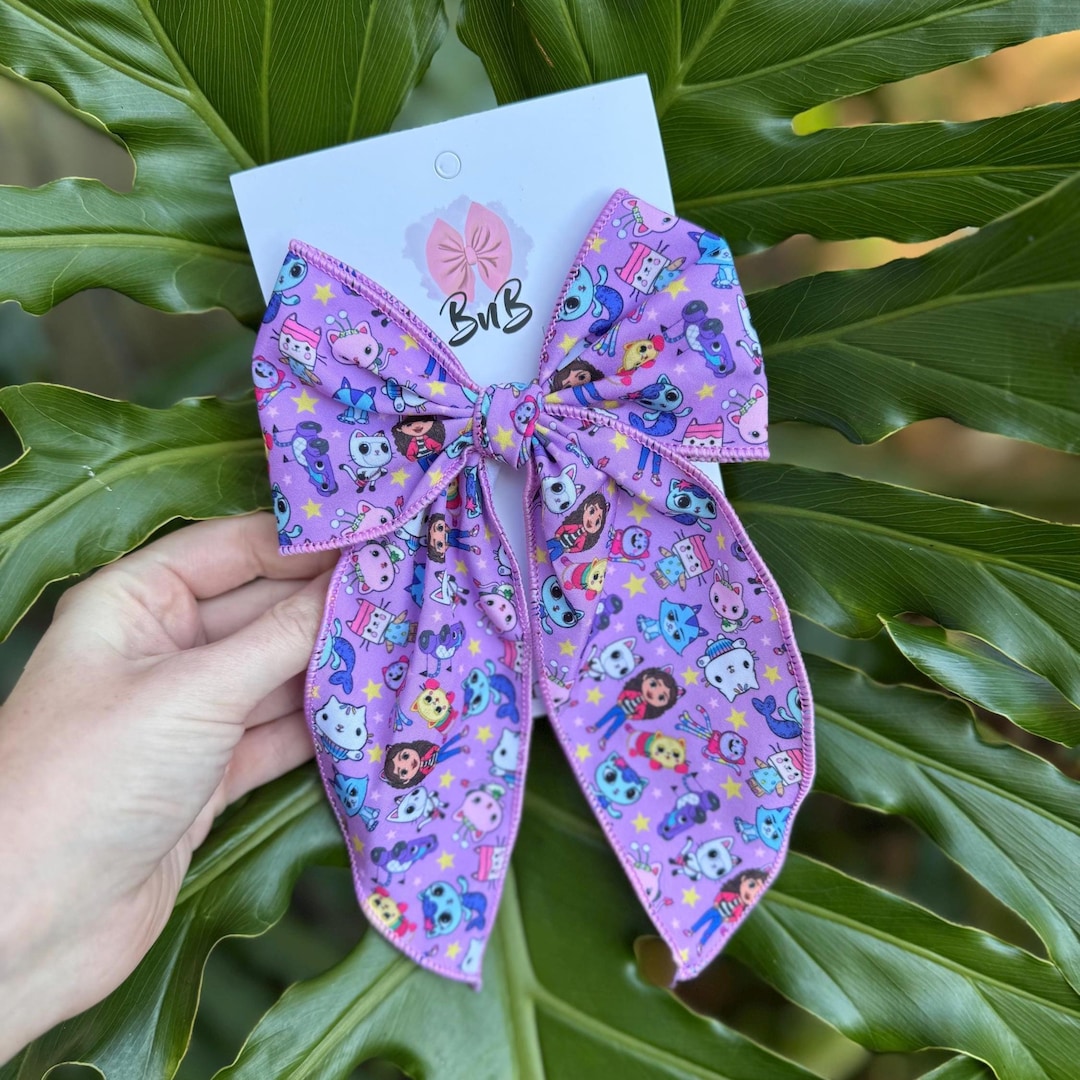Gabby Bow | Dollhouse Cats Bow | Sailor Bows - Etsy