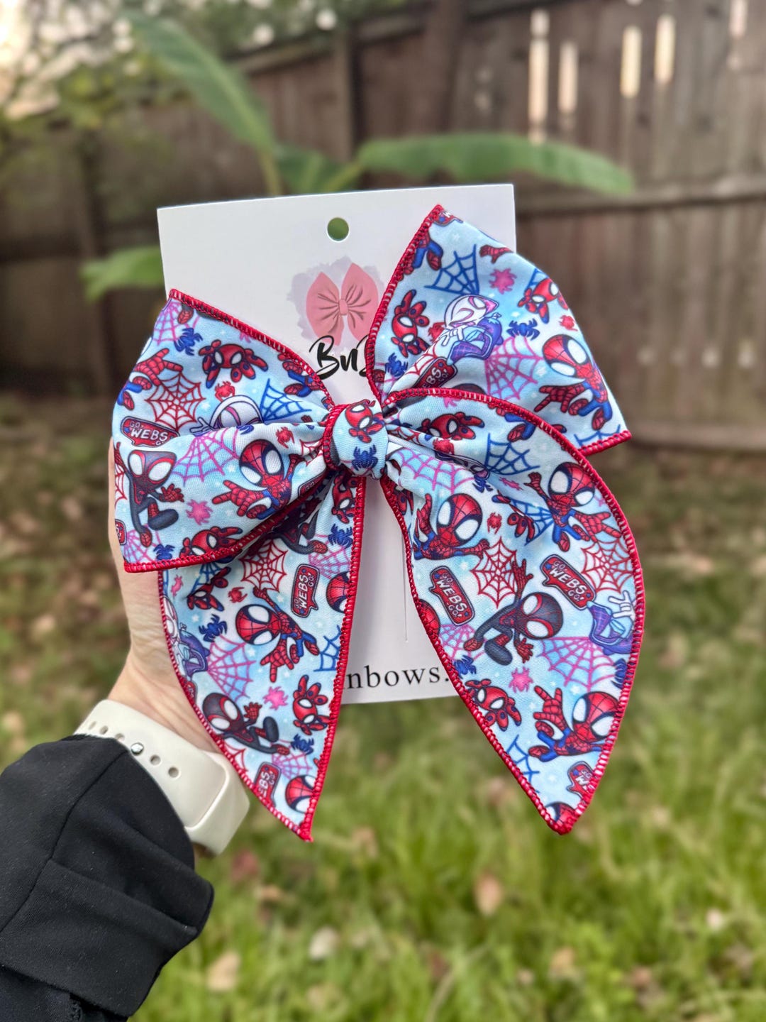 Spider Bow | Ghost Sailor Bows - Etsy