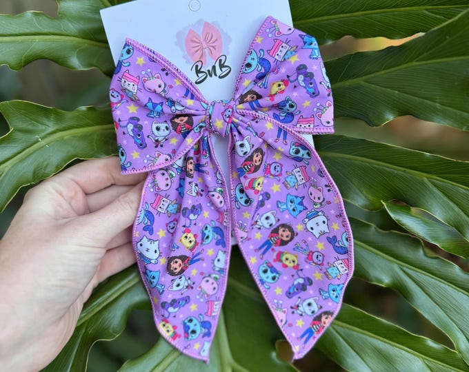 Mercat Headband I Gabby's Dollhouse Inspired Mermaid Cat Hair Bow ...