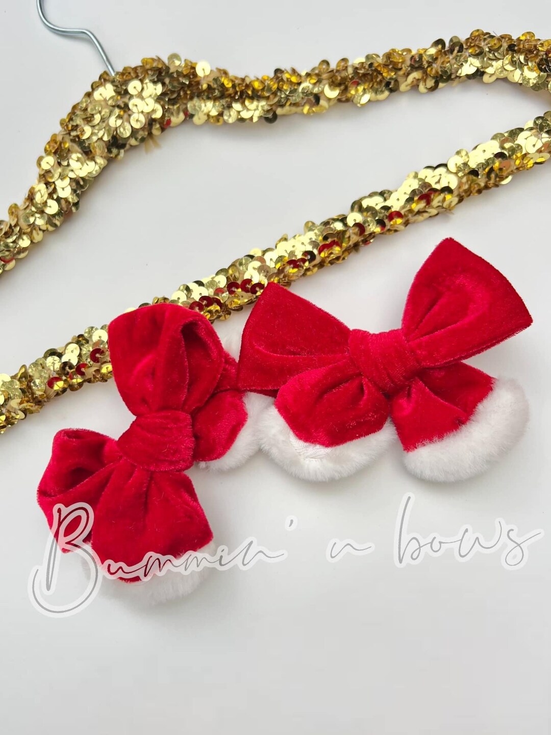 Santa Piggies | Christmas Bows - Etsy