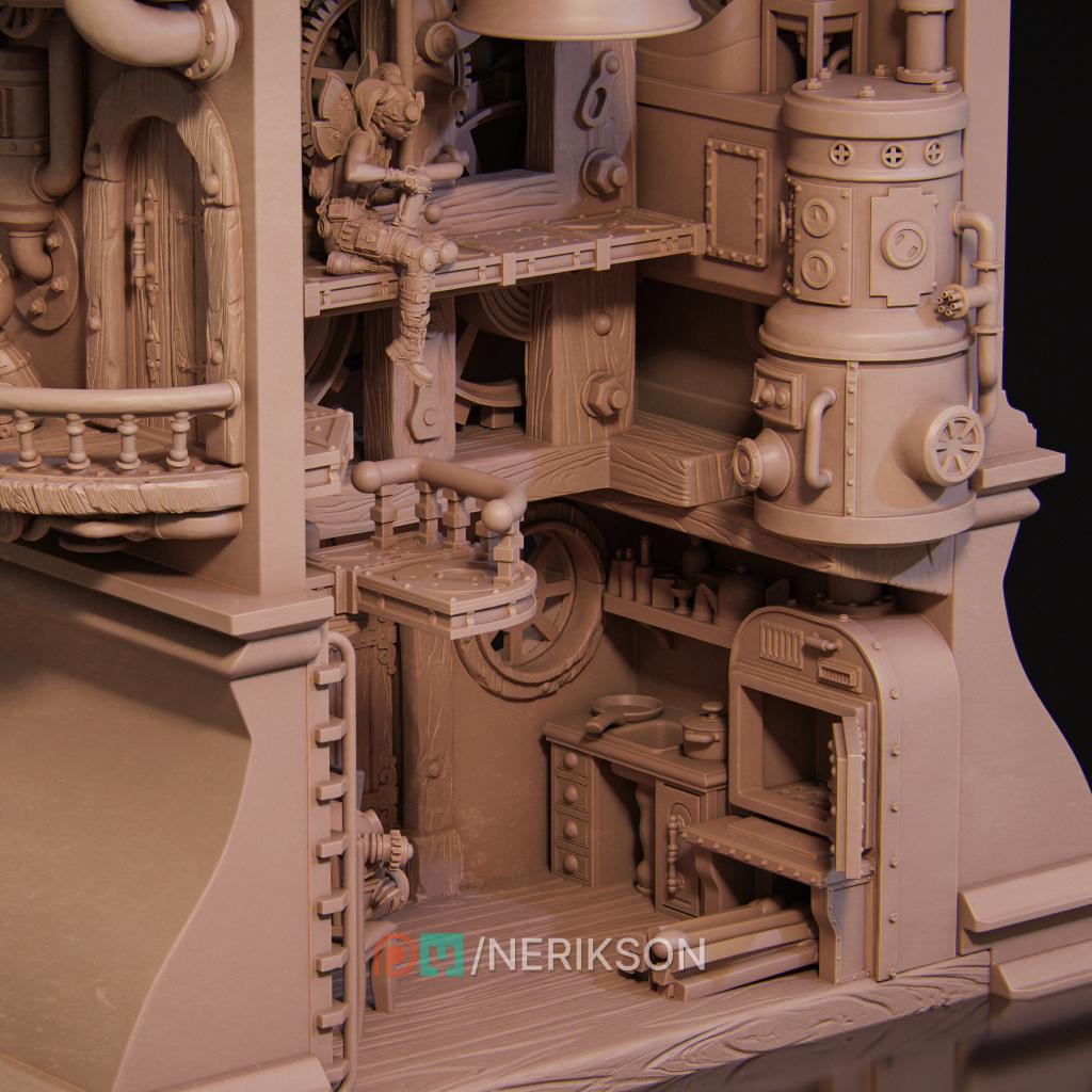 Tinker Fairy Diorama/mini Book Nook D&d/pathfinder by Nerikson Models ...