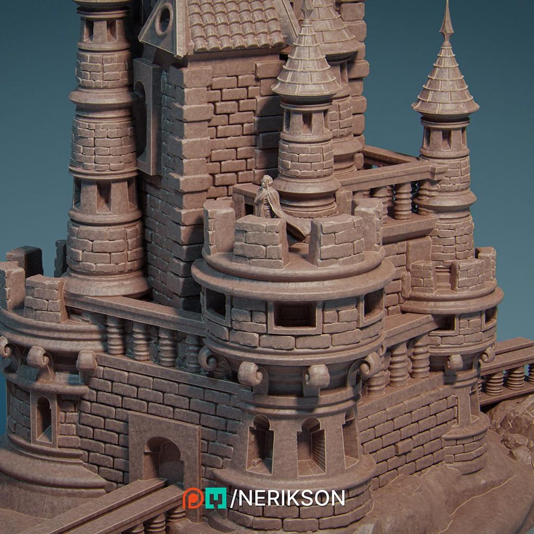 Castle of the Vampire D&d/pathfinder by Nerikson Models - Etsy
