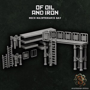 Mech Maintenance Bay / Hangar Diorama Terrain Set - Etsy
