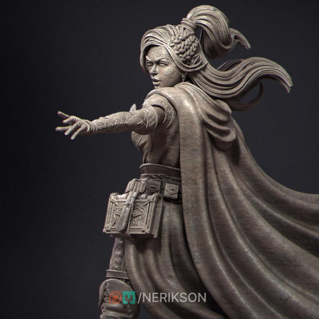 Elf Mage 32mm/75mm/100mm/140mm D&d/pathfinder by Nerikson Models - Etsy
