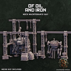 Mech Maintenance Bay / Hangar Diorama Terrain Set - Etsy