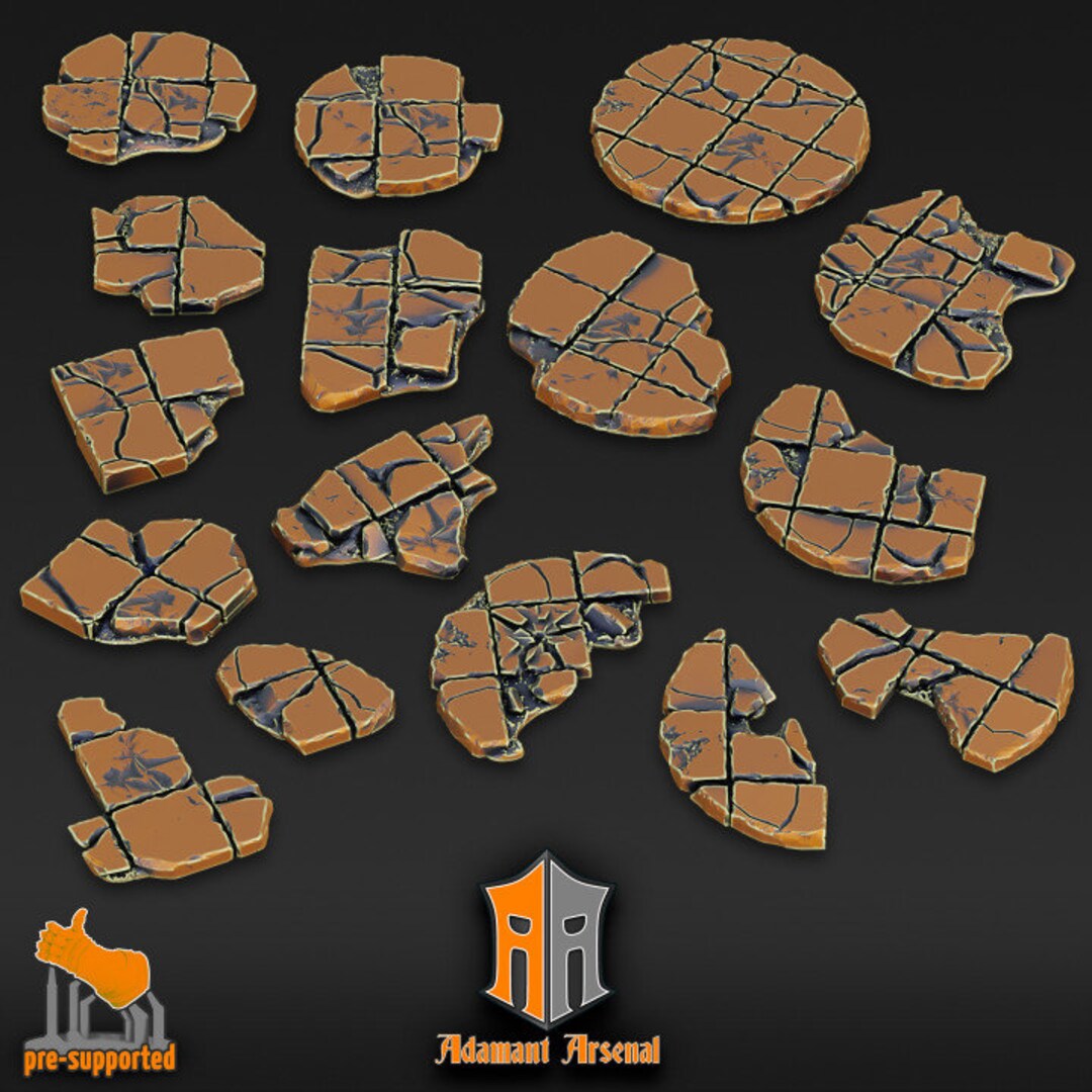 Basing Bits Ruin Tiles 25mm - 32mm - Etsy