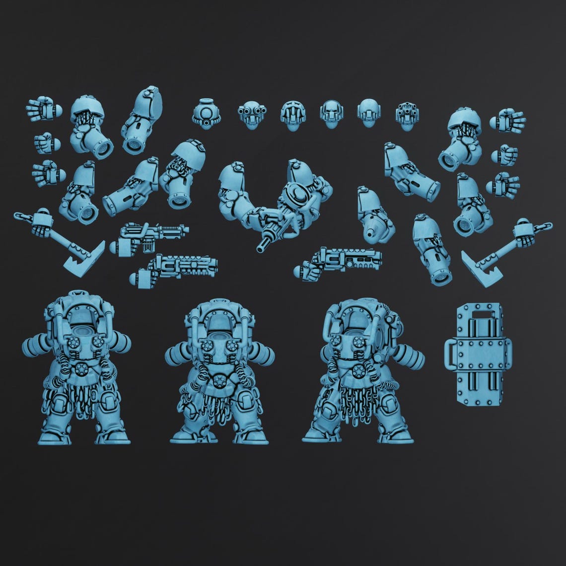 Trench Crusade Nautical Power Armour Set 2 Proxies - Etsy