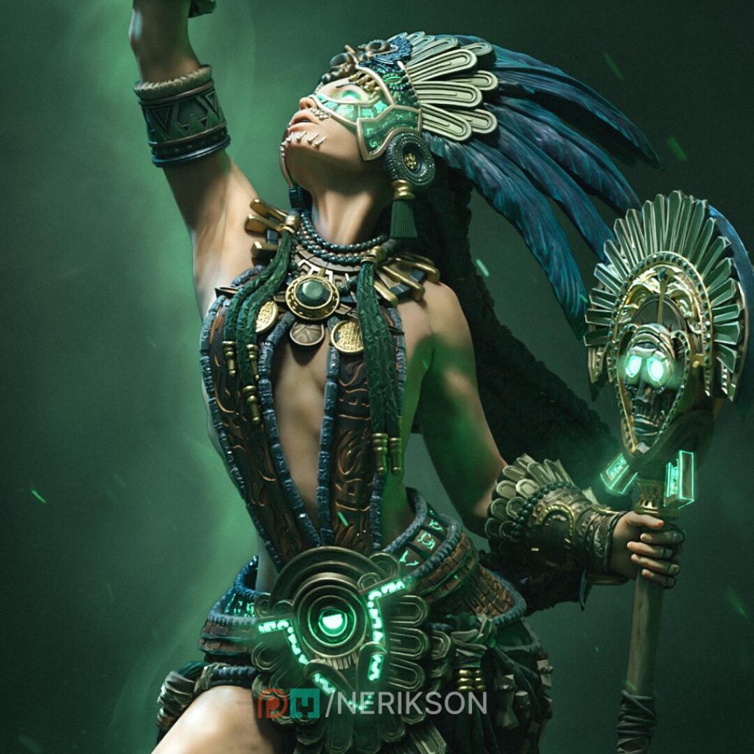 Necalin the Priestess of Death 32mm/75mm/100mm/140mm D&d/pathfinder by ...