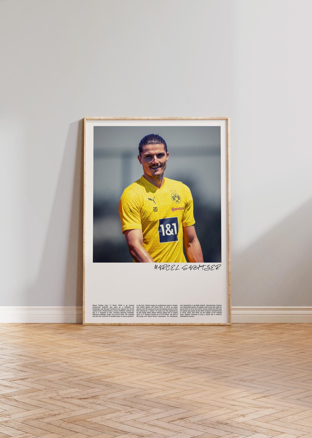 Marcel Sabitzer Poster Minimalist Sports Print Soccer Poster Sports ...