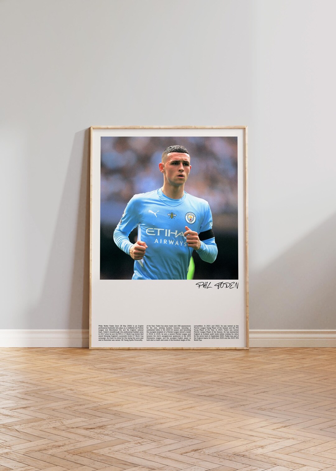 Phil Foden Poster Vintage Magazine Style Soccer Poster Sports ...