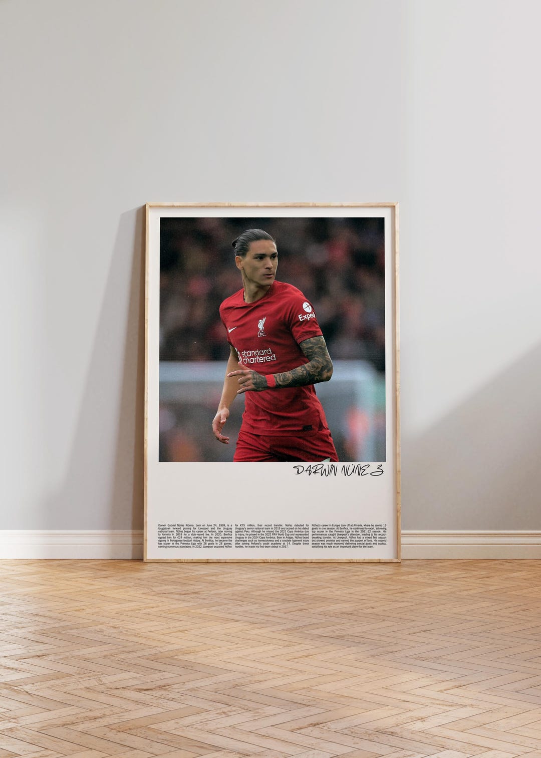 Darwin Nuñez Poster Vintage Magazine Style Sports Memorabilia Nuñez Fan ...