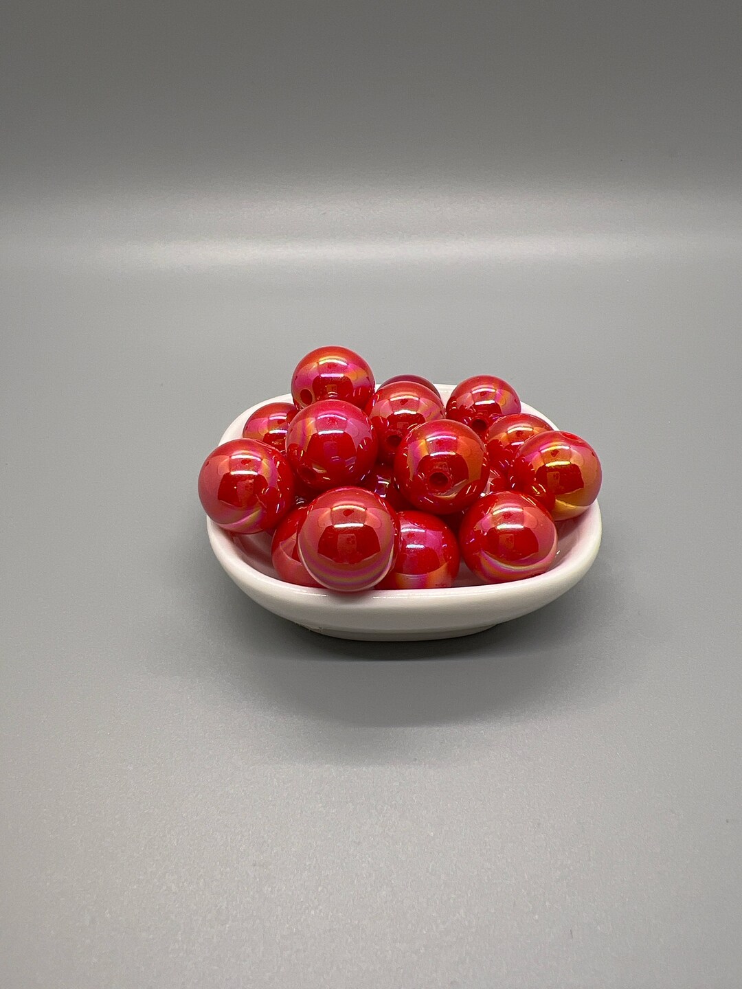 10 Beads Red Acrylic Beads, 16mm DIY Ideas Gift Ideas - Etsy