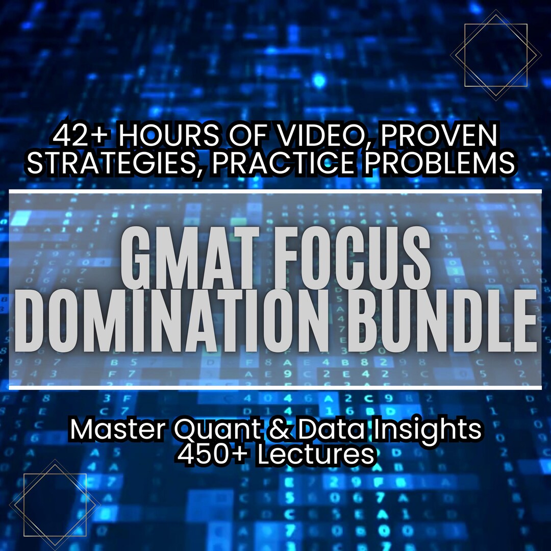GMAT Focus Domination Bundle: Quant & Data Insights (digital Download ...