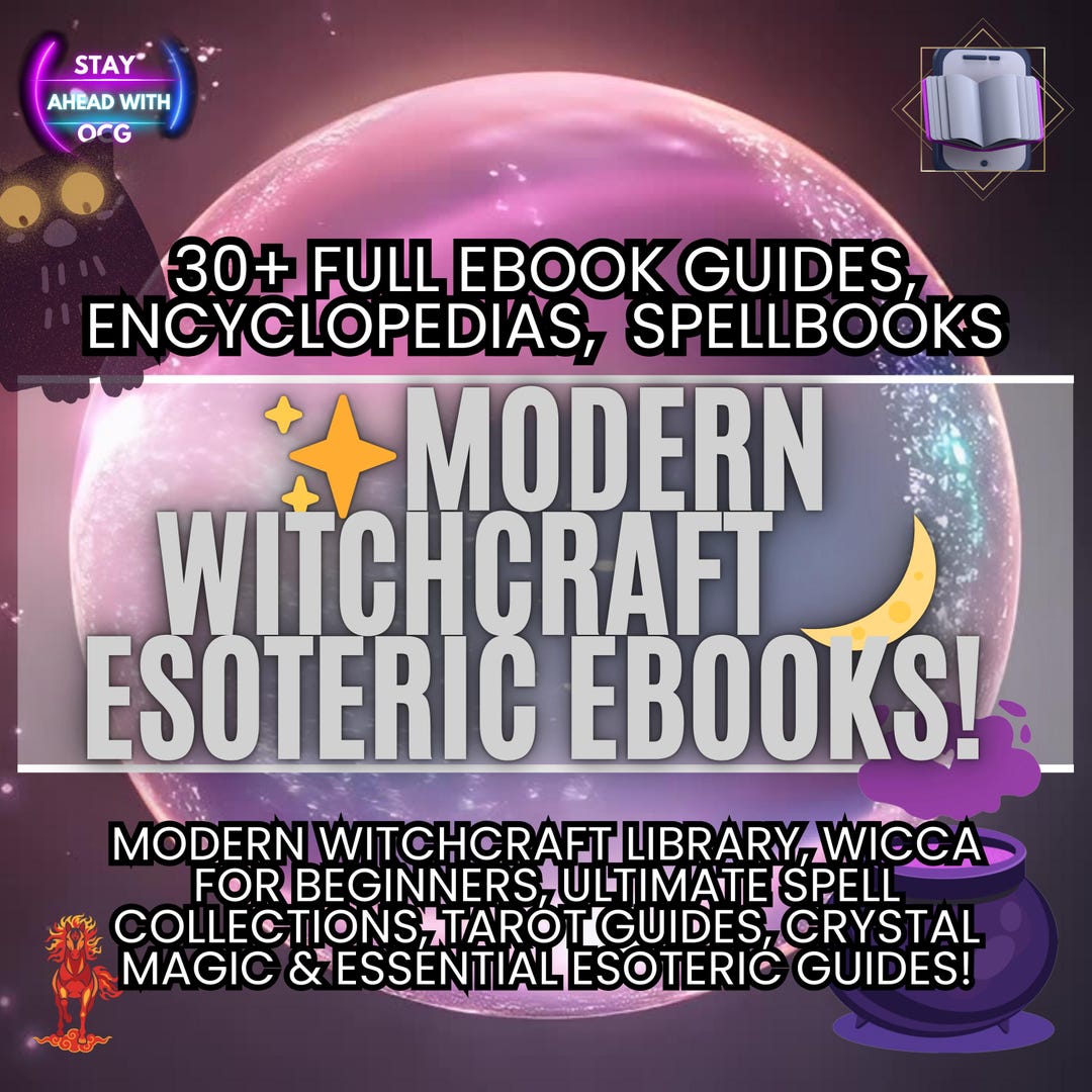 Modern Witchcraft Library: Wicca, Crystal Magic & Esoteric Guides ...