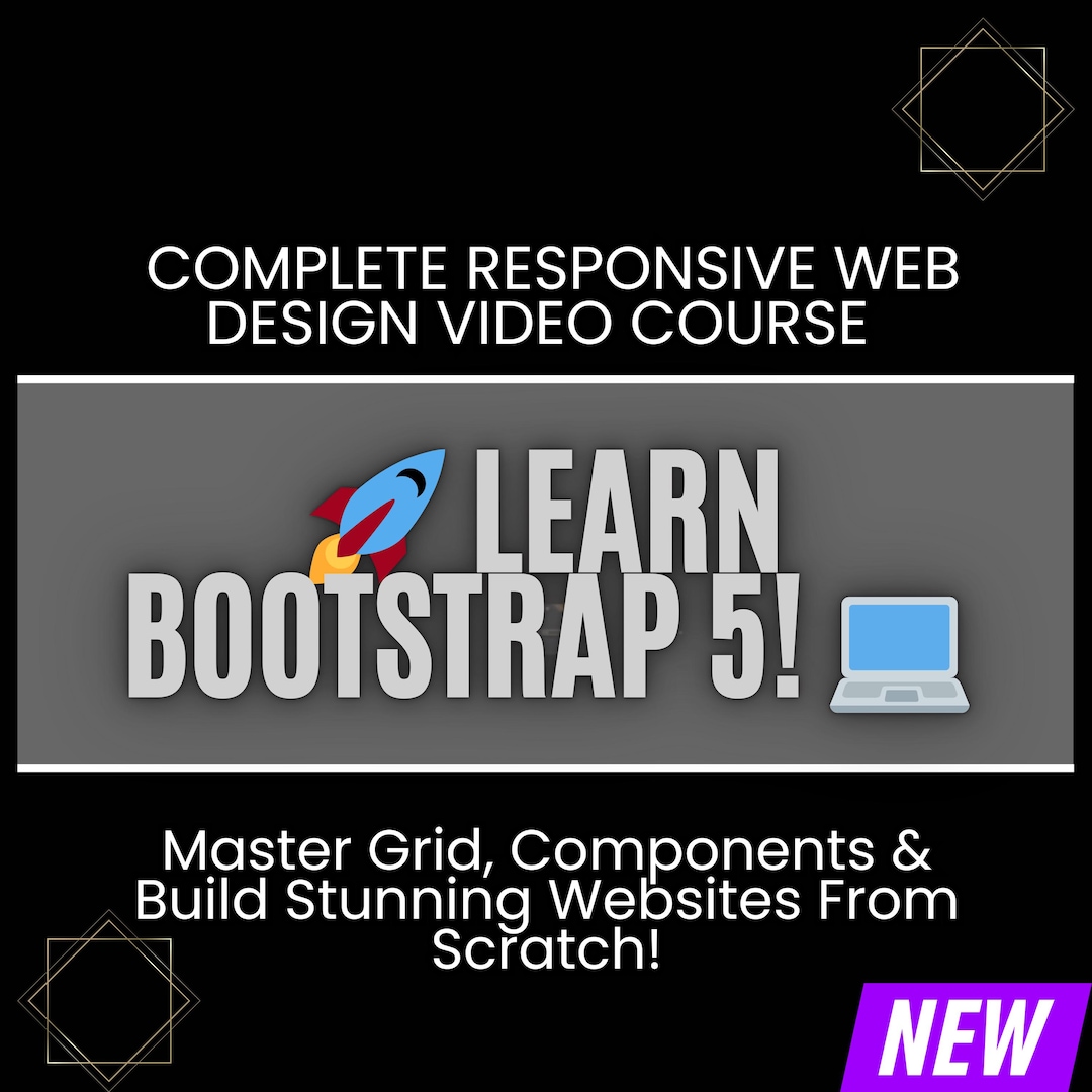 Bootstrap 5 Video Course: Responsive Web Design for Beginners - Etsy ...