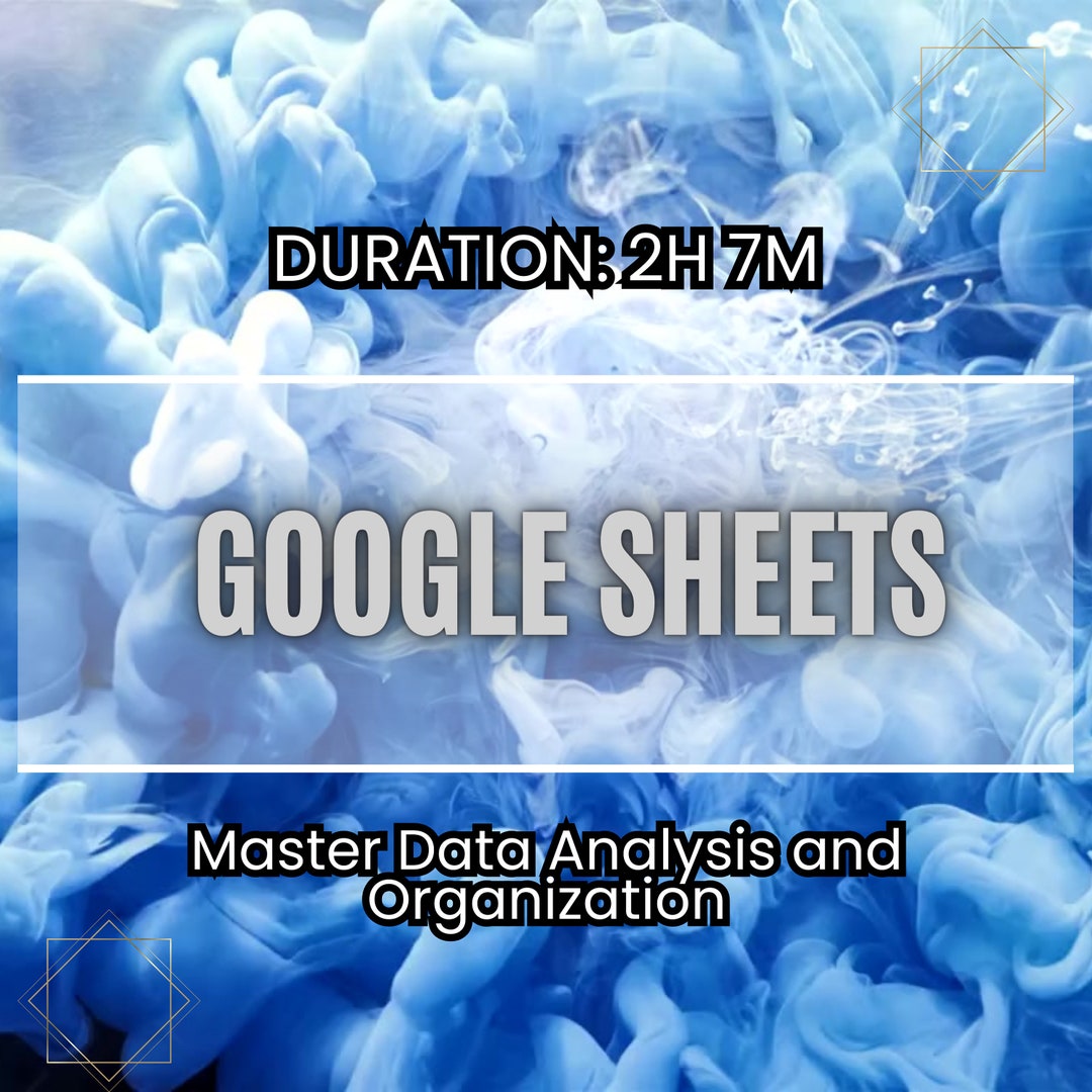 Google Sheets Training: Master Data Analysis & Spreadsheet Tools - Etsy