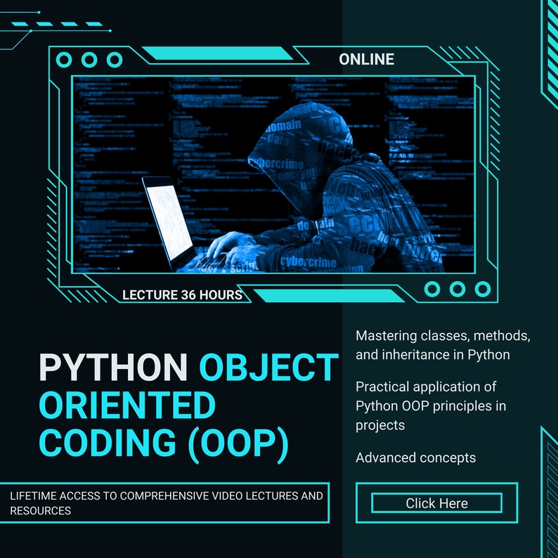Online Coding Classes For Beginners Python Object Oriented Programming Oop Etsy