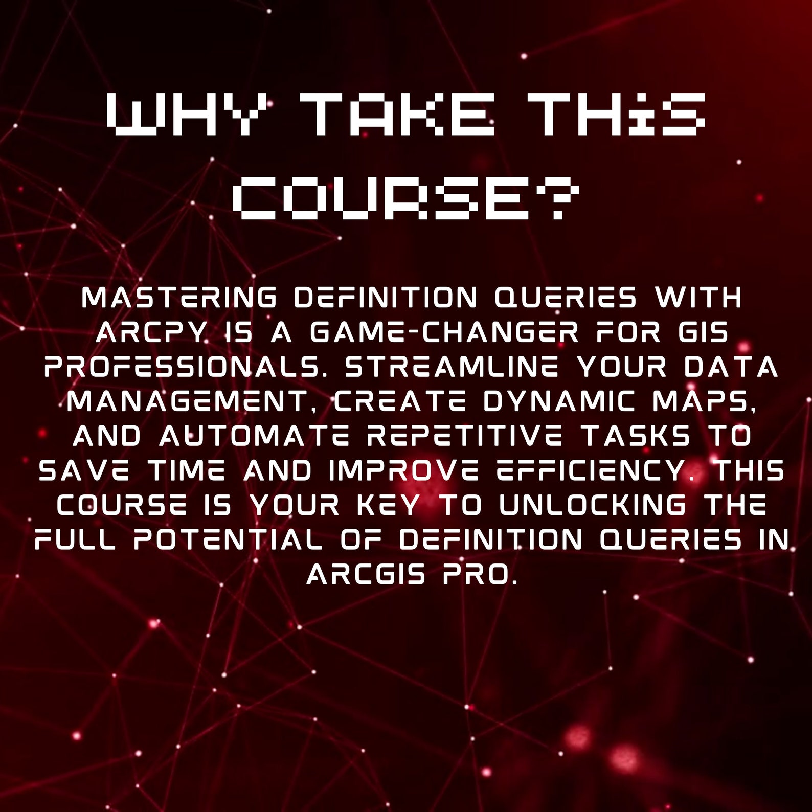 Arcgis Pro Course: Python Automation for GIS Definition Queries - Etsy