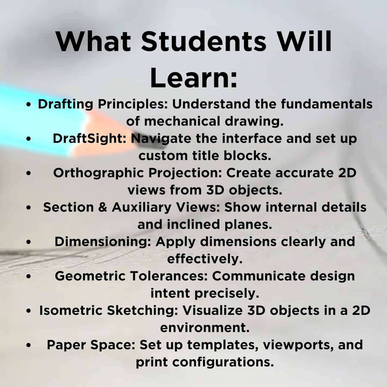 Mechanical Drawing Course: Master Orthographic Projection ...