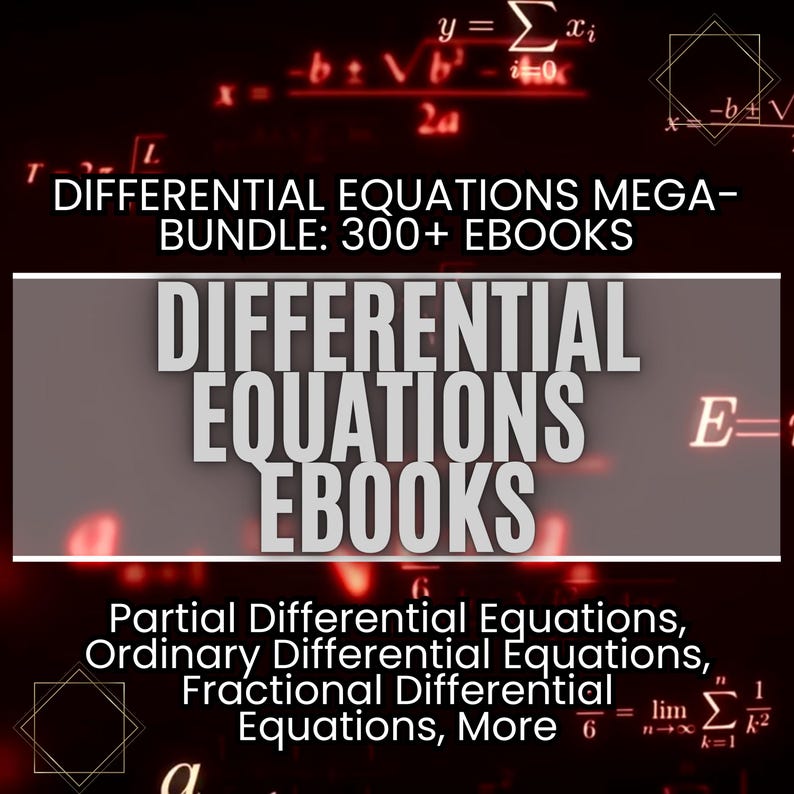 Differential Equations Mega-bundle: 300+ Ebooks (PDF & EPUB) - Etsy