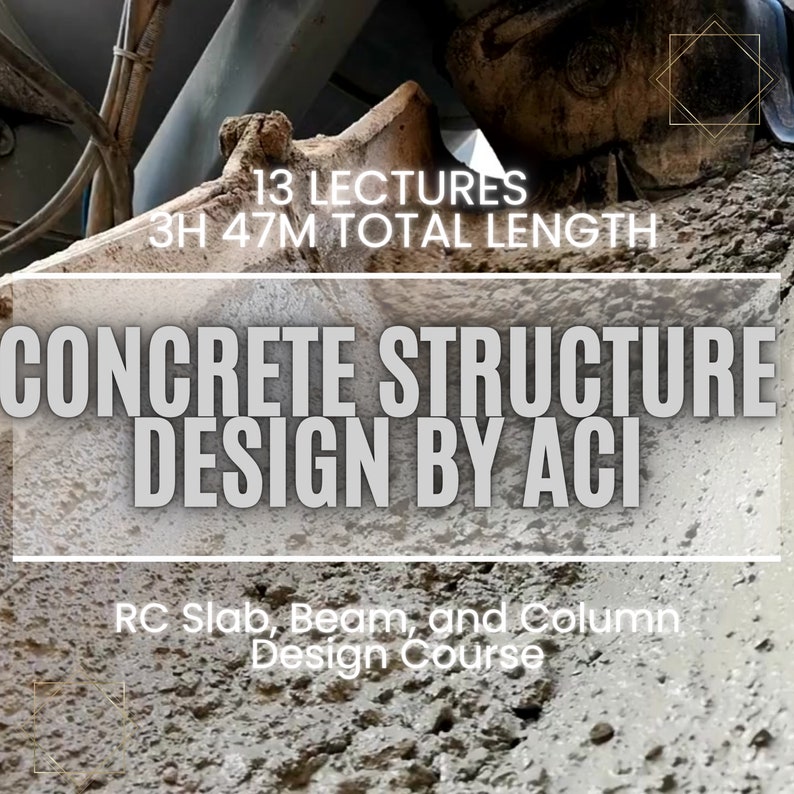 Concrete Structure Design Course: ACI Standards (engineering Students) - Etsy