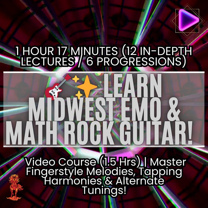 Midwest Emo Math Rock Guitar Tapping Fingerstyle Course Etsy