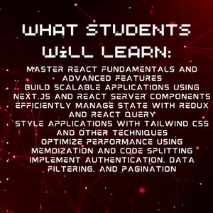 Master Modern React From Beginner to Advanced! Learn Next.js, Context API, Redux, Tailwind CSS ...