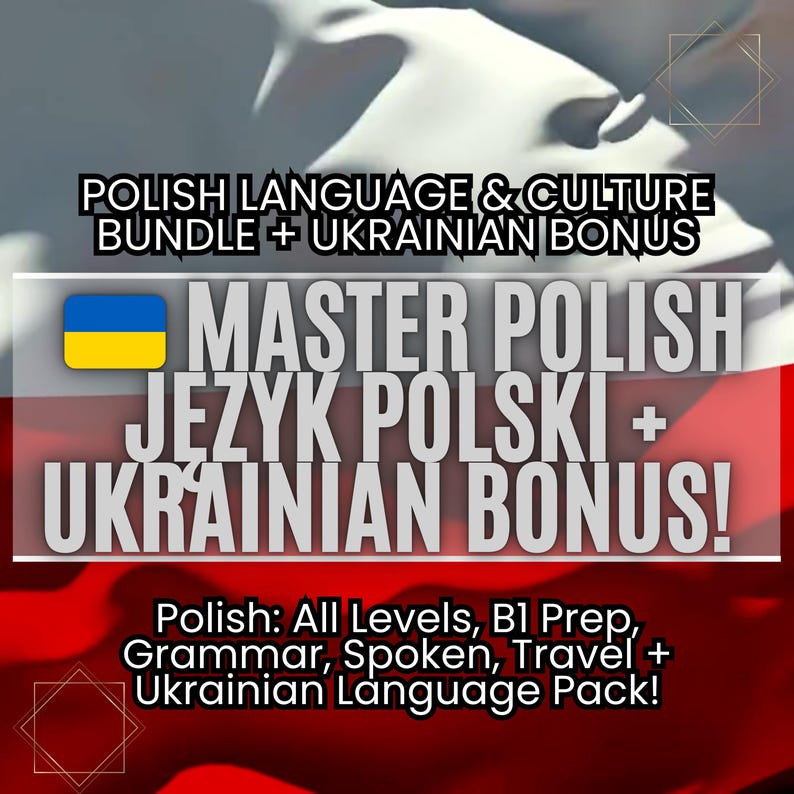 Learn Polish Language Ebook & Audio Bundle, Ukrainian Bonus (PDF/MP3 ...