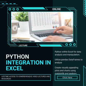 Python in Excel Course Bundle: Data Analysis Video + MASSIVE Python Programming Ebooks 2025 ...