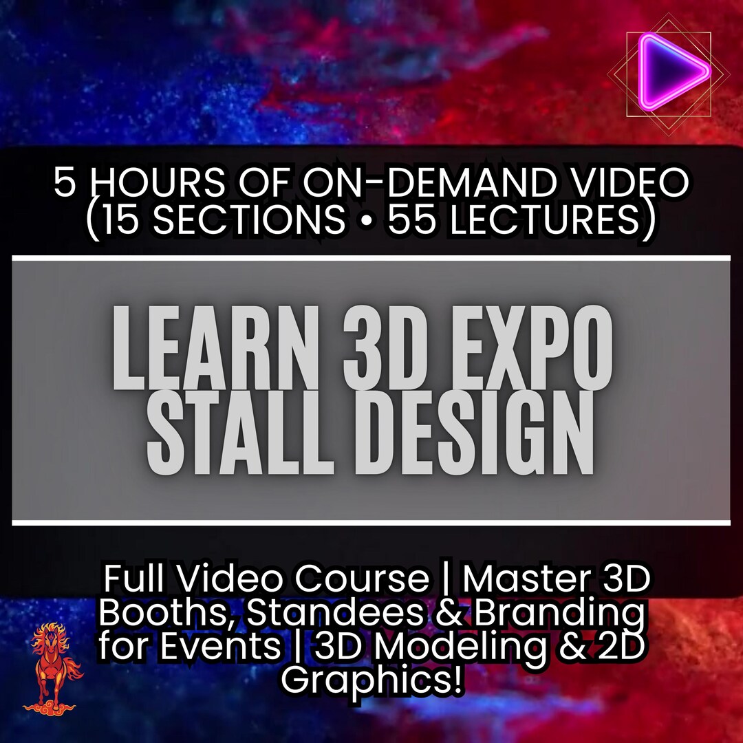 3D Expo Stall Design Course: Model Booths, Standees & Graphics - Etsy ...
