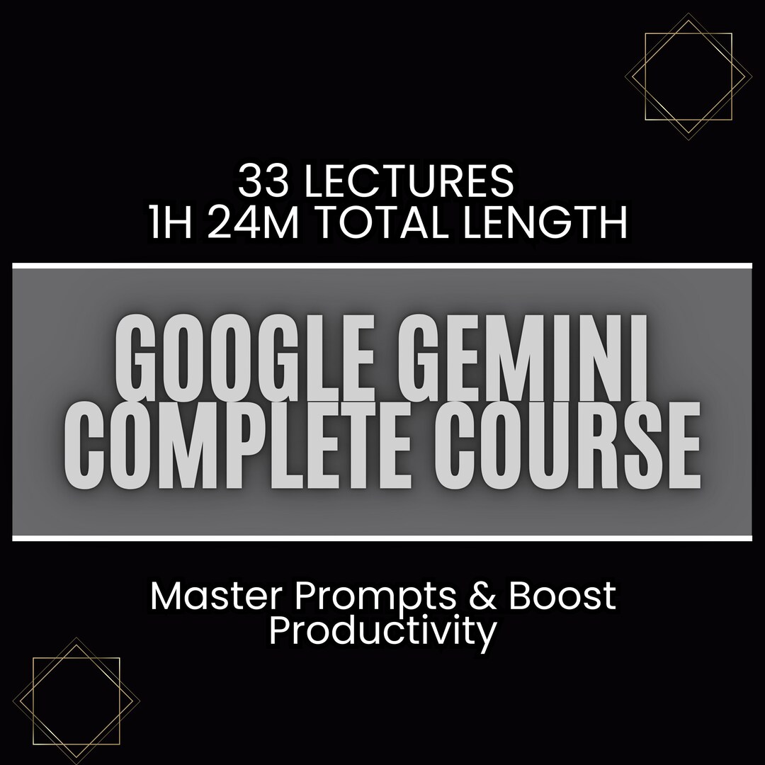 Google Gemini AI Course: Master Prompt Engineering - Etsy