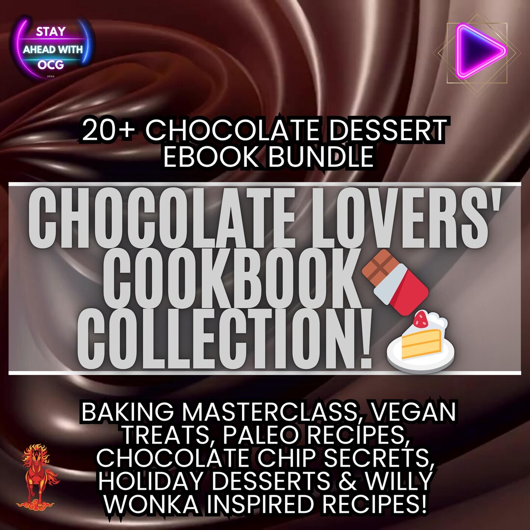 Master Chocolate Baking: Cookies, Cakes & Willy Wonka Recipes - Etsy