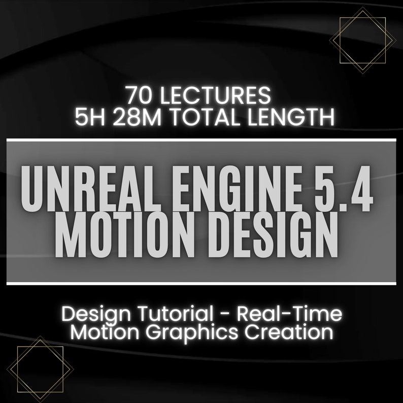 Unreal Engine 5.4 Motion Design Tutorial - Real-time Motion Graphics Creation, Motion Graphics ...