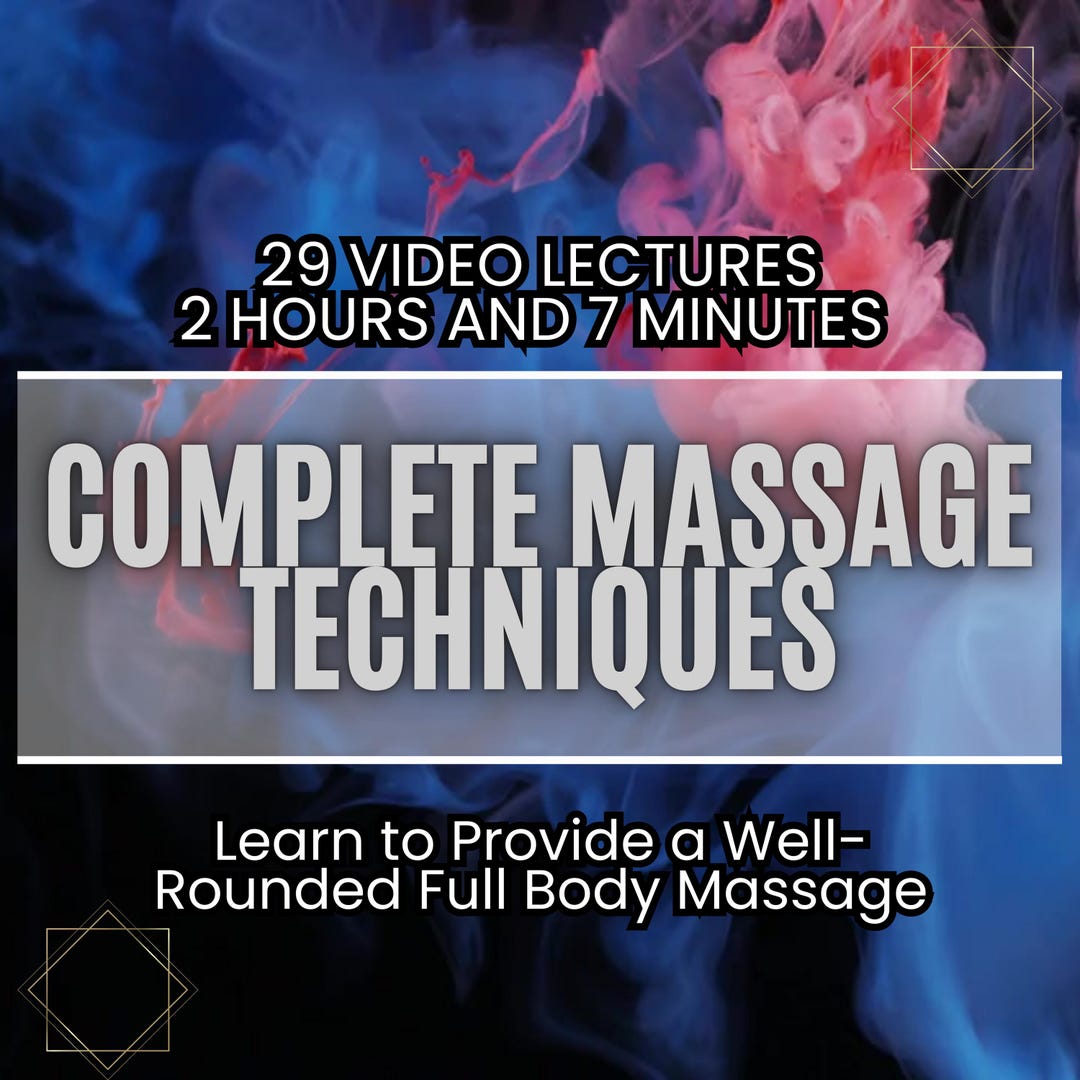 Full Body Massage Course: Master Therapy Techniques (digital Download ...