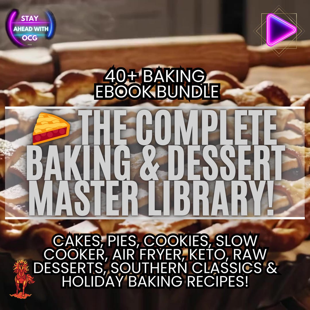 Baking Library: Cakes, Pies, Cookies & Holiday Desserts - Etsy
