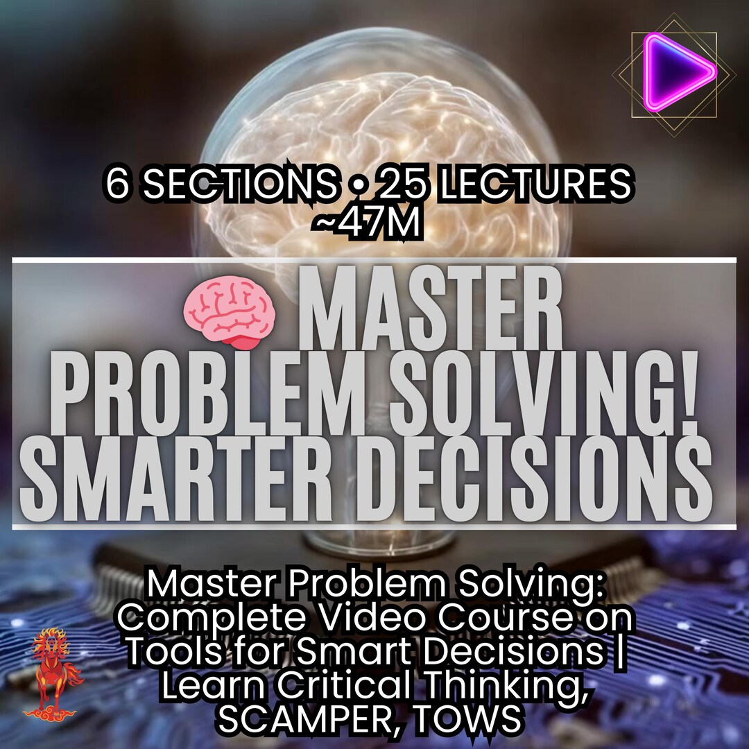 Master Problem Solving: Learn SCAMPER, TOWS & Design Thinking Course - Etsy