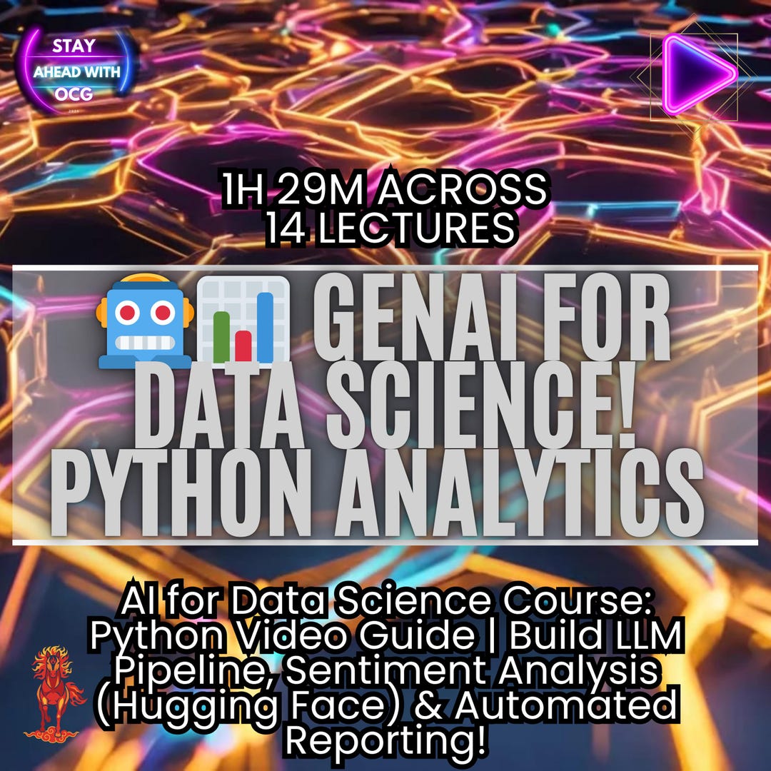 Genai Data Science Course: Python, Hugging Face & LLM Pipelines - Etsy