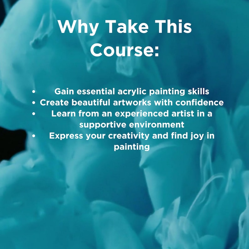 Acrylic Painting Course for Beginners: Brushstrokes & Color Techniques ...
