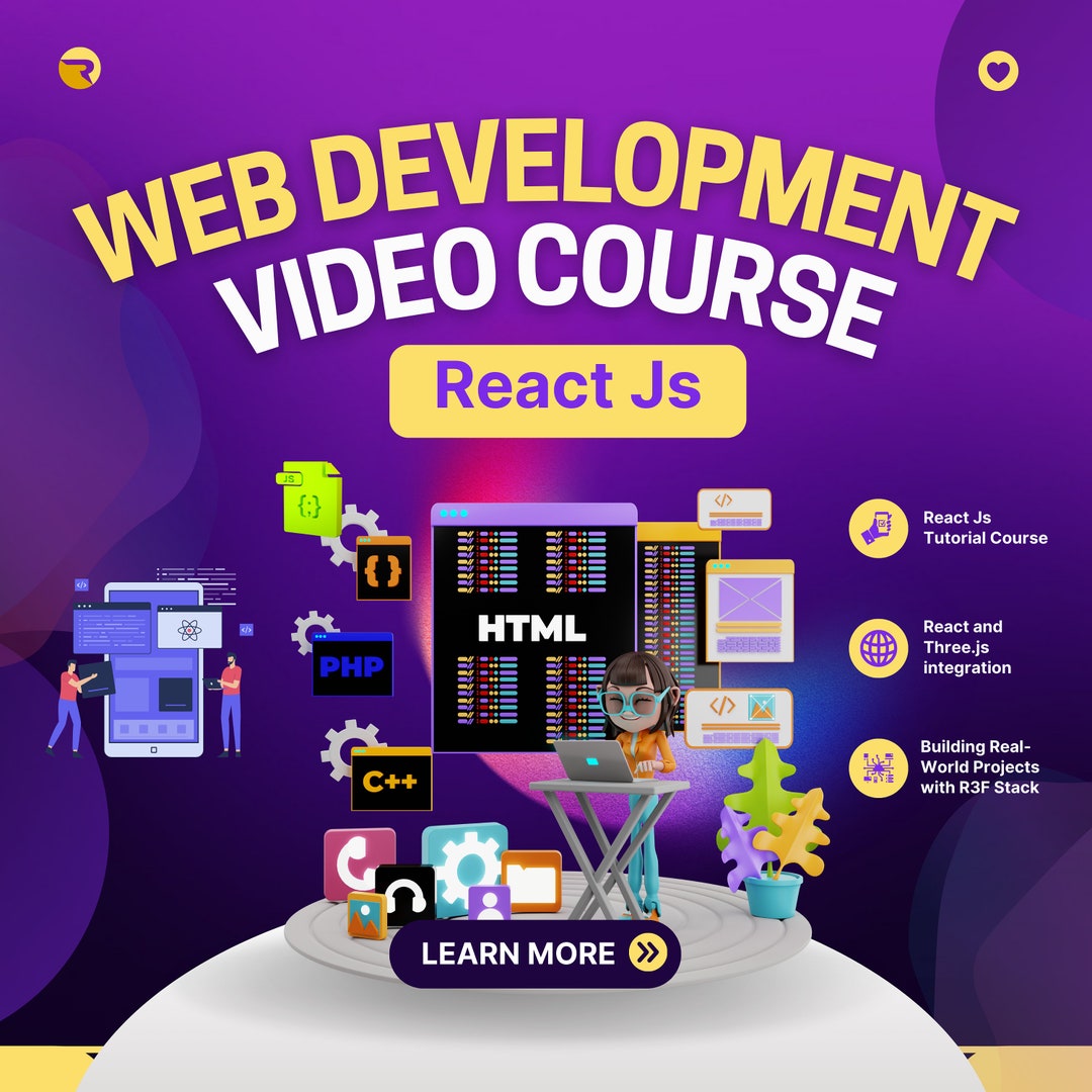 React Three.js Web Development Course: R3F Stack (video) - Etsy