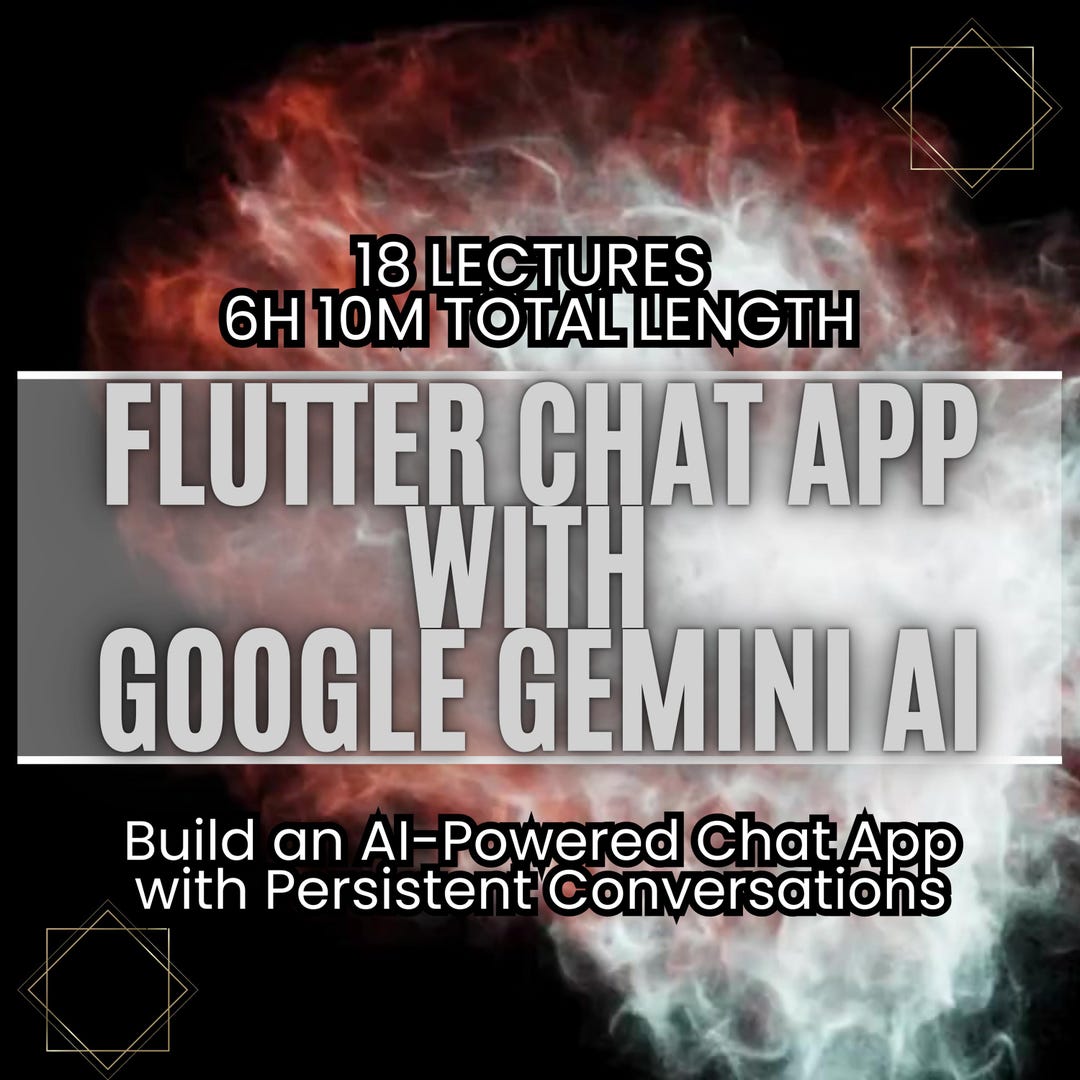 Flutter Gemini AI Chat App Course: Build With Google AI - Etsy