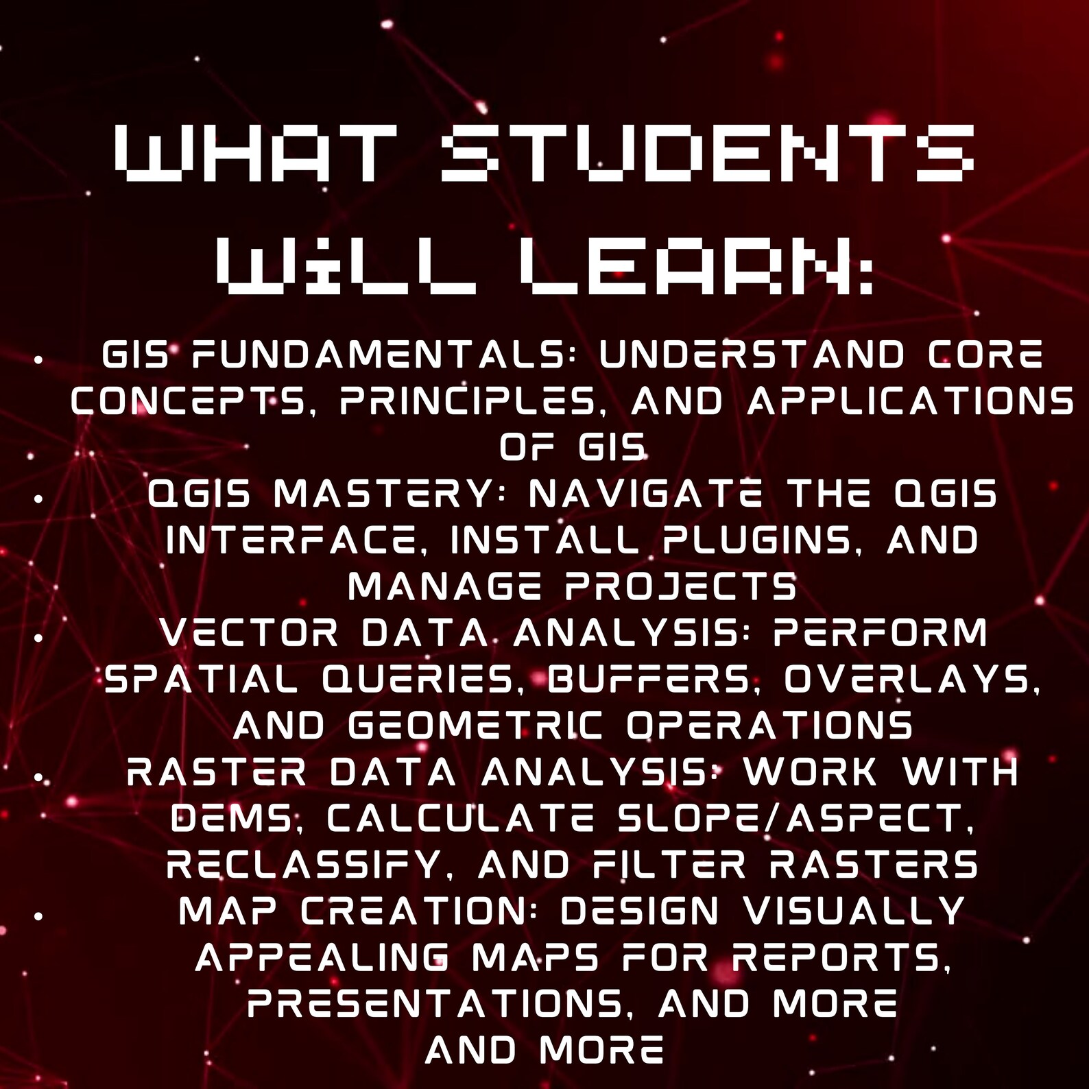 QGIS GIS Course Geospatial Data Analysis Mapping & Remote Sensing ...
