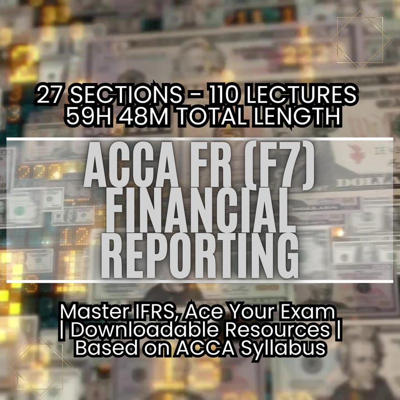 ACCA FR (F7) IFRS Course: Financial Reporting (digital Download) - Etsy