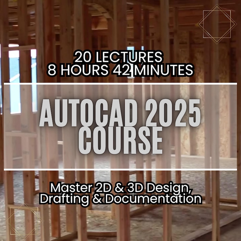 Autocad 2025 Course: Master 2D & 3D Design (beginner to Intermediate ...